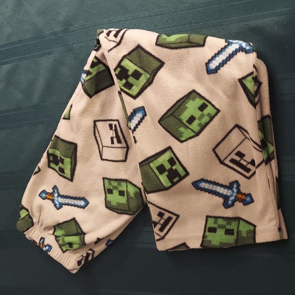 Pajamas | Boys Minecraft Fleece Pajama Pants | Poshmark